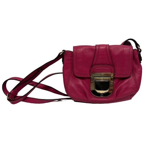 Michael Kors | Bags | Michael Kors Charlton Leather Fuschia Pink ...